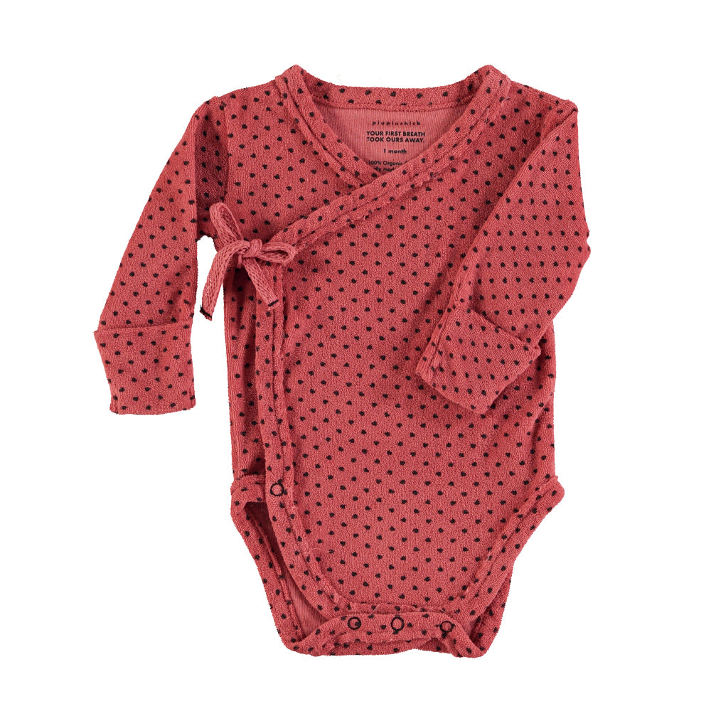 Newborn body | Old pink w/ little black hearts – piupiuchick